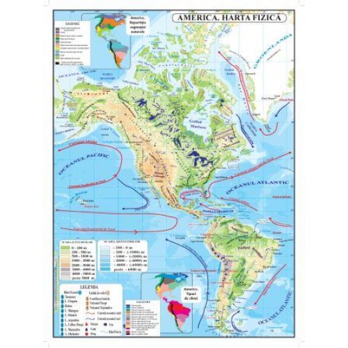 HARTA AMERICA PLASTIFIATĂ 320/420