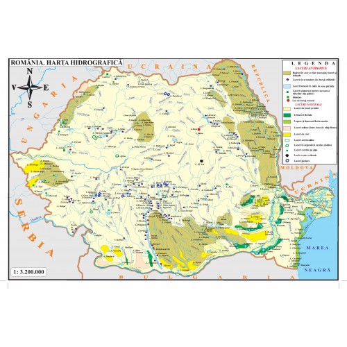 HARTA ROMÂNIA PLIATĂ